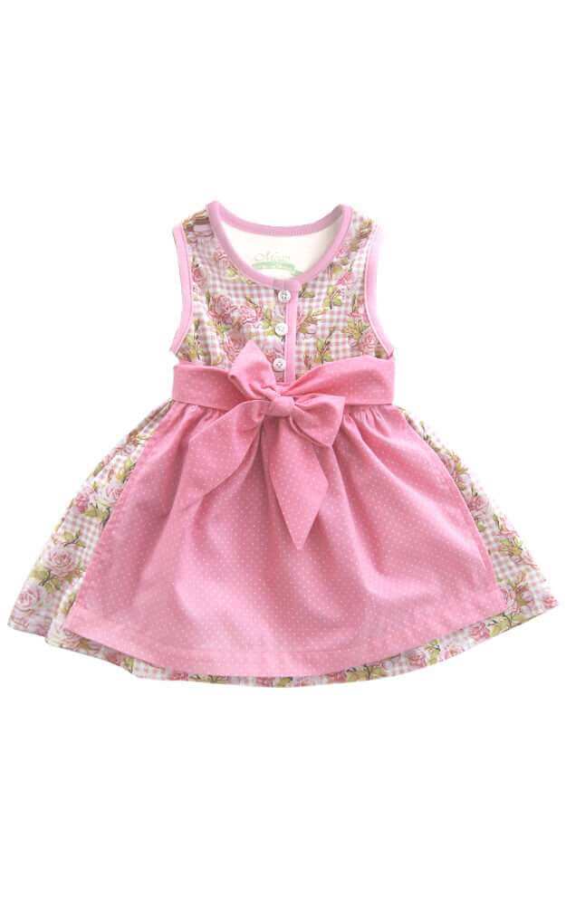 Baby-Dirndl mit Schürze, rosa | Chiemseer Dirndl & Tracht